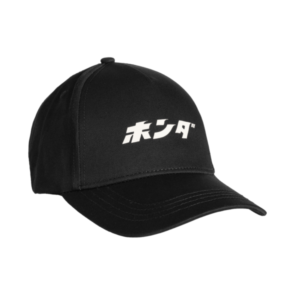 BONÉ HONDA HERITAGE COM LETRAS JAPONESAS PRETO – shop.mototrofa
